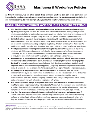 Drug And Alcohol Policy Employee Handbook | pdfFiller