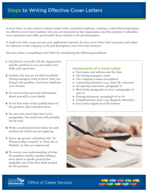 Muse Cover Letter - Fill Online, Printable, Fillable, Blank | pdfFiller