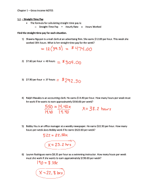 Fillable Online Chapter 1 Gross Income NOTES Fax Email Print - pdfFiller