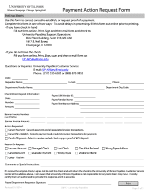 Fillable Online Payment Action Request Form Fax Email Print - pdfFiller