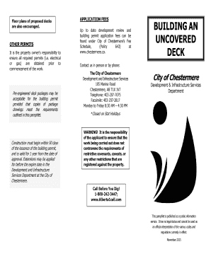 Fillable Online Floor plans of proposed decks Fax Email Print - pdfFiller