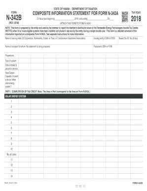 Fillable Online Form N-342, 2015, Composite Information Statement for ...