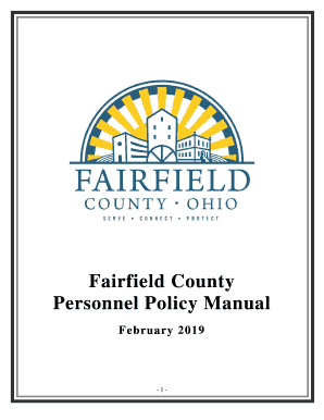 Fillable Online Fairfield County Personnel Policy Manual Fax Email Print - pdfFiller
