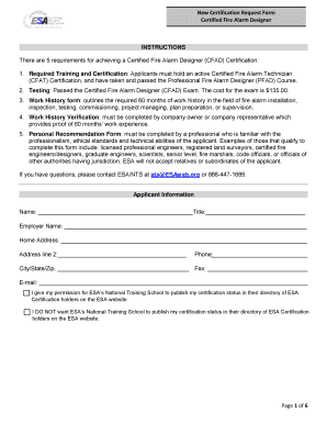 Fillable Online There are 5 requirements for achieving a Certified Fire ...