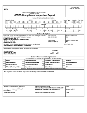 Fillable Online Form Approved OMB No. 2040-0003 Fax Email Print - pdfFiller