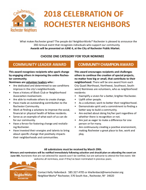 Fillable Online ROCHESTER NEIGHBORS Fax Email Print - pdfFiller