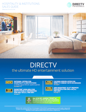 Fillable Online directv - DSI Systems Fax Email Print - pdfFiller
