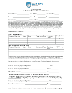 Fillable Online OCS New Med Admin Form.docx Fax Email Print - pdfFiller