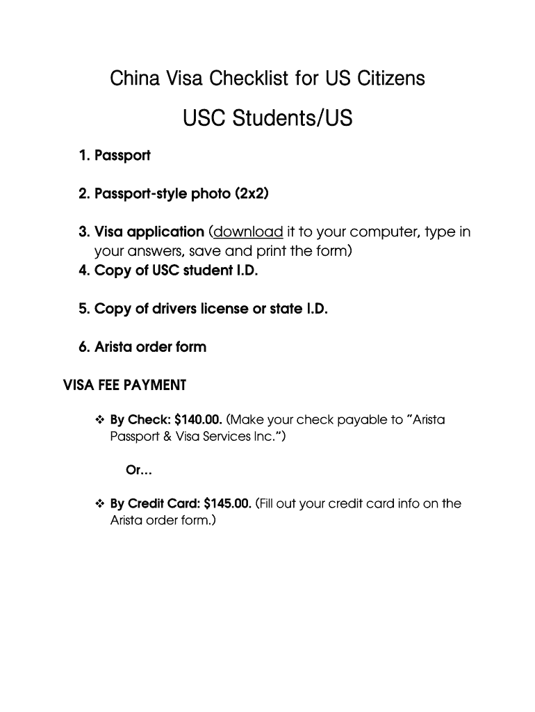 Fillable Online USC Students/US Fax Email Print - pdfFiller