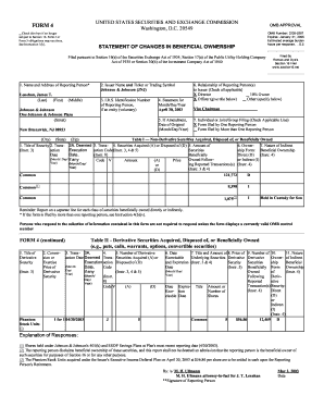 Fillable Online Johnson & Johnson (JNJ) Fax Email Print - pdfFiller