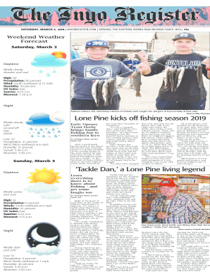 Fillable Online The Inyo Register Fax Email Print - pdfFiller