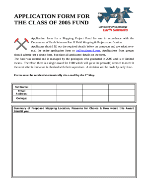 APPLICATION FOR - University of Oxford Doc Template | pdfFiller