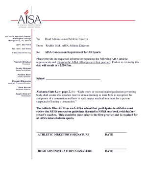 Fillable Online review the NFHS concussion guidelines (l Fax Email ...