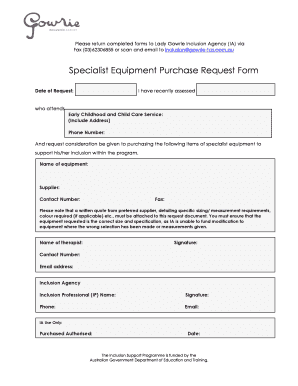 Equipment Purchase Request Form - Fill Online, Printable, Fillable ...