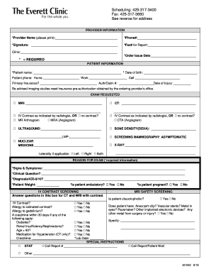 Fillable Online Radiology Referral to TEC - Generic. Radiology Referral ...