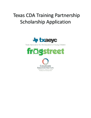 Fillable Online Texas CDA Training Partnership Fax Email Print - pdfFiller