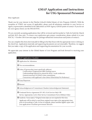 Fillable Online GMAP Application and Instructions for USG-Sponsored Fax ...