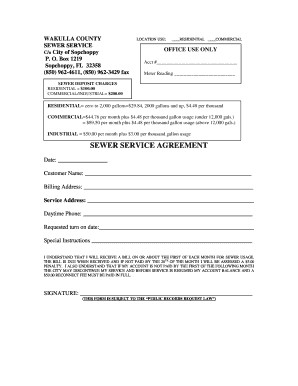 Fillable Online C/o City of Sopchoppy Fax Email Print - pdfFiller