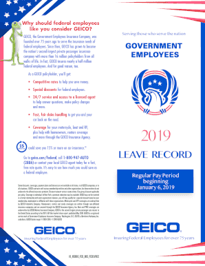 Fillable Online Why should federal employees like you consider GEICO ...