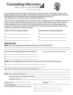 Fillable Online Safety Emotion Loss Future - crsok.org Fax Email Print ...