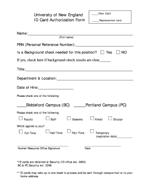 Fillable Online ID Card Authorization Form Fax Email Print - pdfFiller