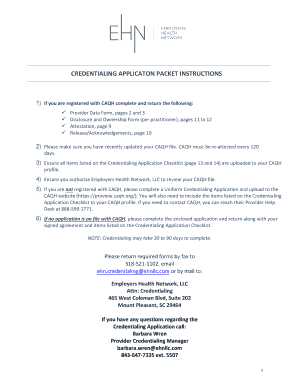 Fillable Online 1) If you are registered with CAQH complete and return ...