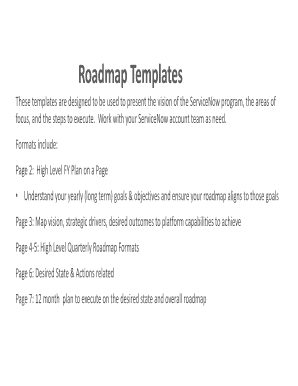 Fillable Online roadmap-template Fax Email Print - pdfFiller