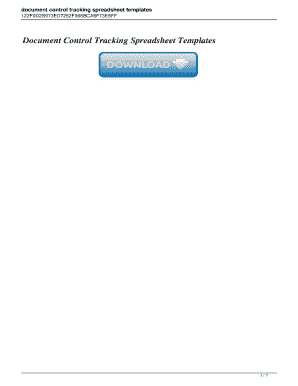 Fillable Online Create your own Document Control Template Fax Email ...