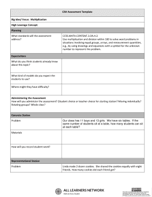 Fillable Online CRA Assessment Template Fax Email Print - pdfFiller