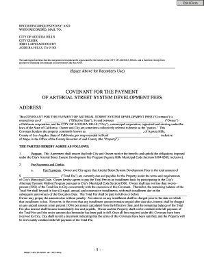 Fillable Online TIF Convenant Form.DOC Fax Email Print - pdfFiller