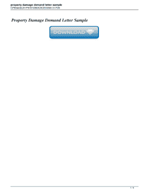 Fillable Online property damage demand letter sample Fax Email Print ...