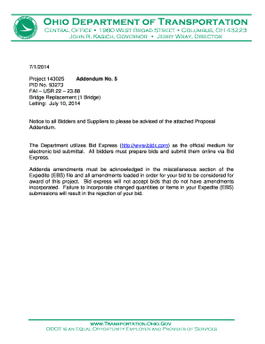 Fillable Online ODOT Letterhead as of February 3, 2009 - Updated for ...