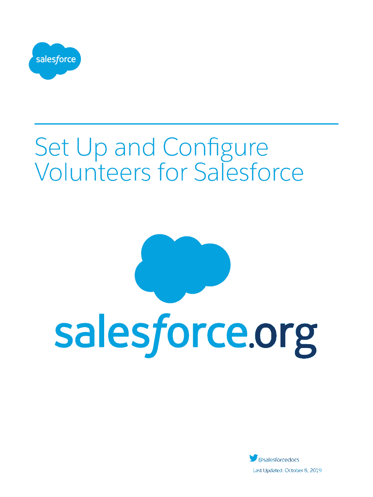 Fillable Online Set Up and Configure Volunteers for Salesforce - Amazon ...