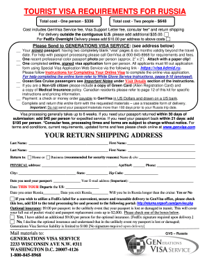 Fillable Online genvisa russia Russia Visa Application Form - genvisa ...