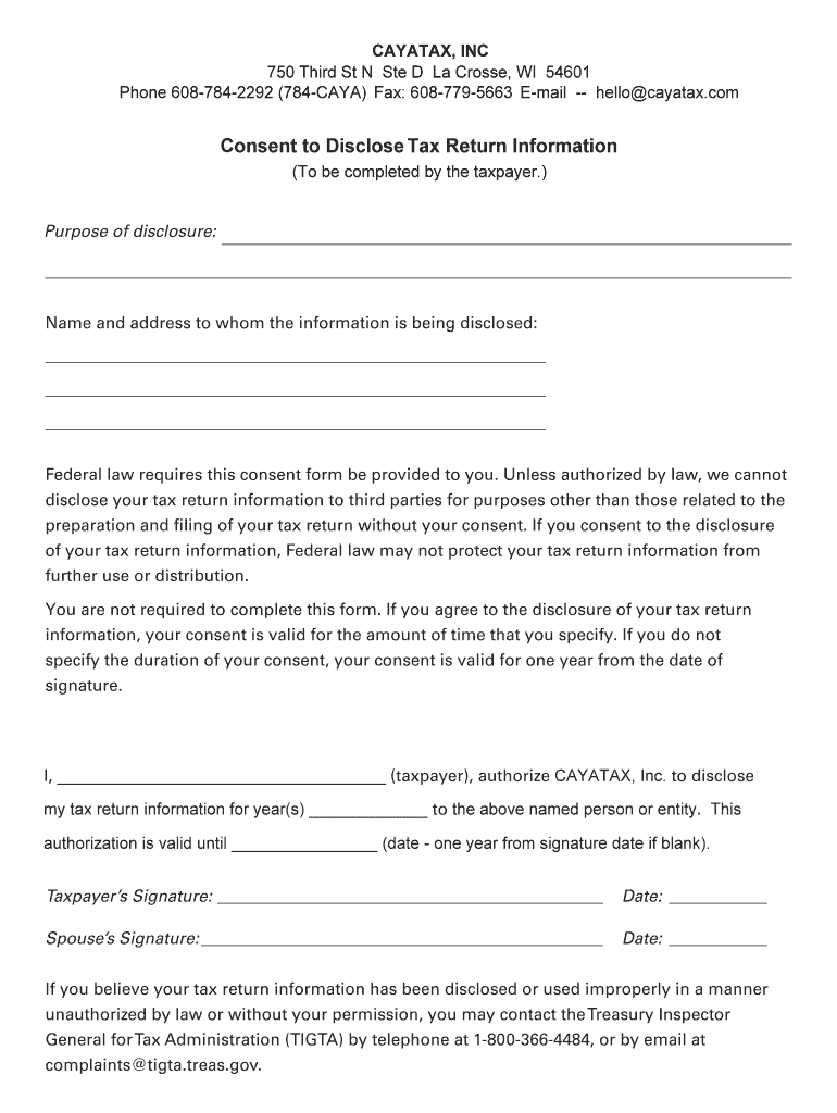 Fillable Online Sample Consent Forms - aicpa Fax Email Print - pdfFiller