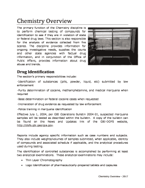 Fillable Online Chemistry Services - Drug Identification - dofs-gbi ...