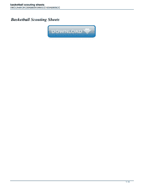 Fillable Online Basketball Scouting Sheets. Basketball Scouting Sheets ...