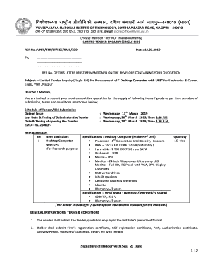 Fillable Online Limited Tender Single for Desktop new -1 Fax Email ...