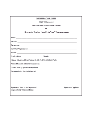 Fillable Online REGISTRATION FORM - vnit.ac.in Fax Email Print - pdfFiller