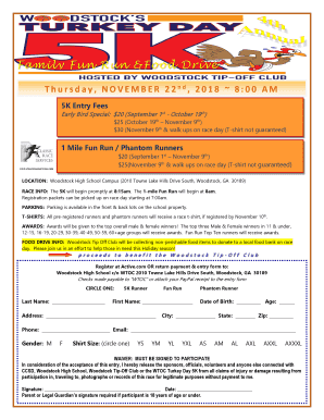 Fillable Online Family Fun Run &Food Drive - cherokeek12.net Fax Email ...
