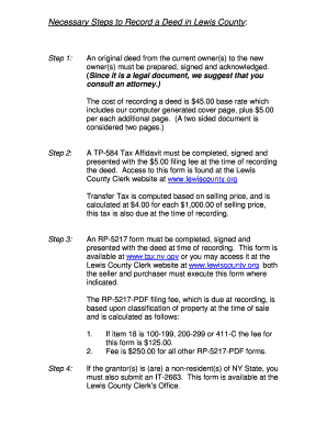 Fillable Online How to Record a Deed Fax Email Print - pdfFiller