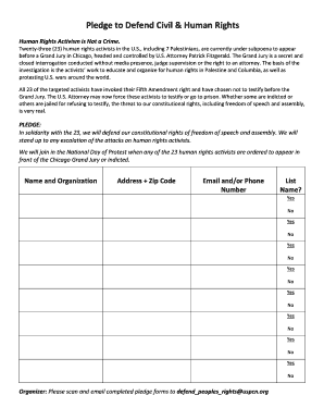 Fillable Online Pledge to Defend Civil & Human Rights - uspcn.org Fax ...