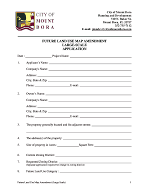 Fillable Online future land use map amendment large scale Fax Email ...