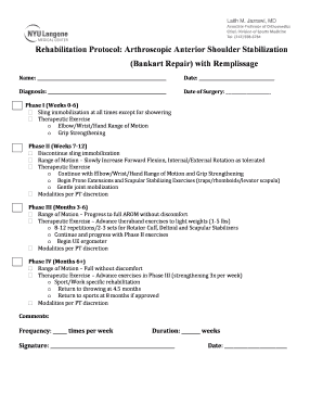 Fillable Online Rehabilitation Protocol: Arthroscopic Anterior Shoulder ...