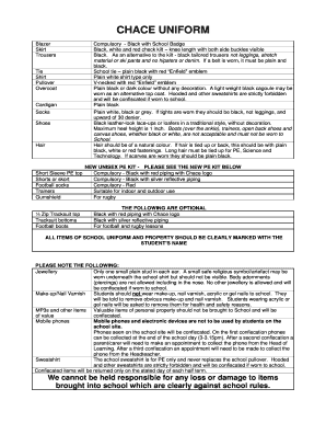 Chace Community School Uniform - Fill Online, Printable, Fillable ...