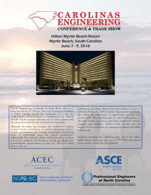 Fillable Online The SC Engineering Conference & Trade Show takes on a ...