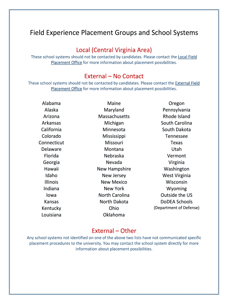 Fillable Online Designing a Continuum of Successful Field Experiences A ...