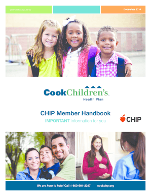 Fillable Online CHIP Member Handbook - Cook Children's Health Plan Fax ...