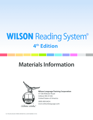 Fillable Online WRS Materials Information Booklet - wilsonlanguage.com ...