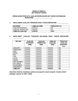 Fillable Online FORMAT-SUMMARY-K2-TERKINI.pdf Fax Email Print - pdfFiller